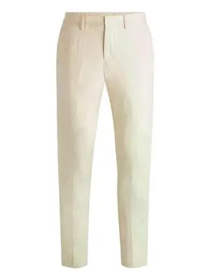 BOSS Elasticated-waistband Trousers - Neutrals