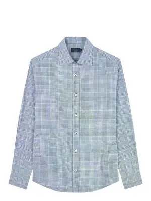 Paul & Shark Checkered Cotton Shirt - Blue