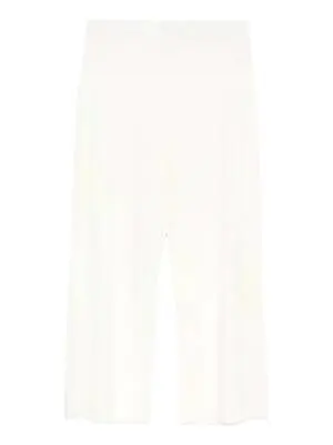 Marc O'polo Ribbed-knit Cropped Trousers - White