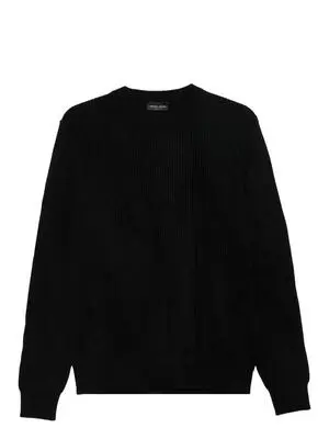 ROBERTO COLLINA Merino Wool Jumper - Black