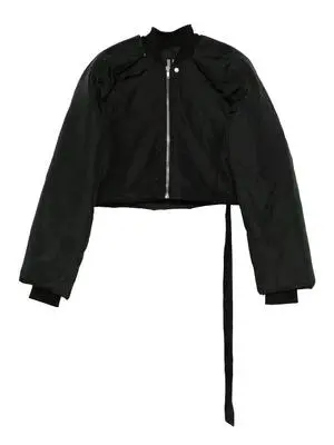 Rick Owens Cropped Bomber Jacket - 09 Black