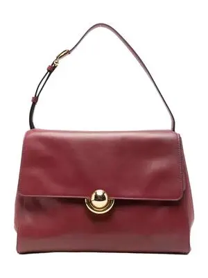 Furla Medium Domus Leather Shoulder Bag - Red