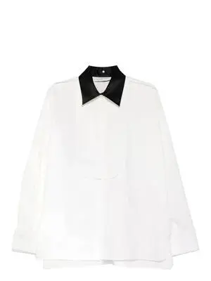 LANVIN Contrasting-collar Shirt - White