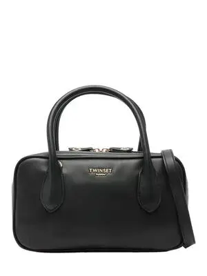 TWINSET Logo-lettering Tote Bag - Black