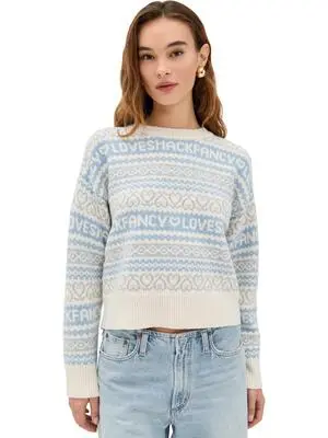LoveShackFancy Emberly Pullover - Winter Haze