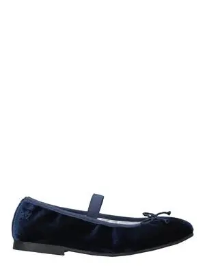PAPOUELLI Velvet Callie Ballerina Flats - Navy