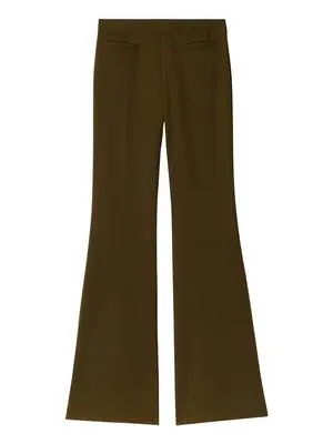 BURBERRY Twill Flared Trousers