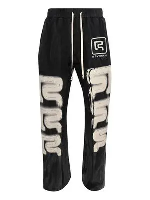 RIVINGTON ROI REBIS R Logo Faster Flight Sweatpants Mechanic - Black