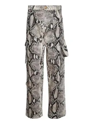 ROBERTO CAVALLI Roberto Cavalli Python Print Cargo Pants