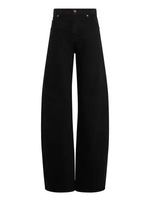 Gabriela Hearst Amoret Rigid High-Rise Wide-Leg Jeans Black