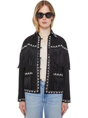 Alix Of Bohemia Jude Fringe Jacket - White
