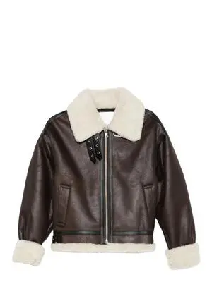 DUNST Panelled Jacket - Brown