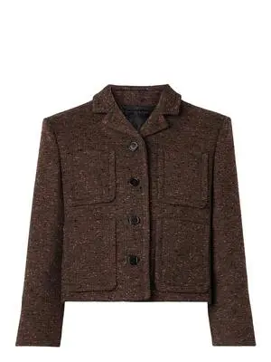 Gucci Wool-blend Bouclé Jacket - Brown
