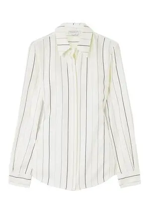 Gabriela Hearst Henri Pinstriped Silk-twill Shirt - Ivory