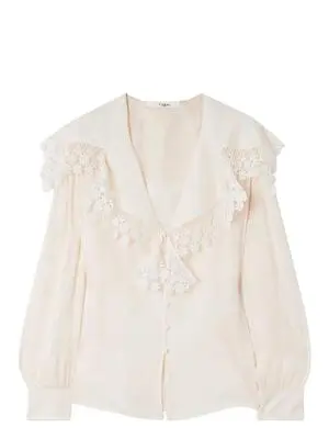 CHLOÉ Organic Silk-Jacquard Blouse
