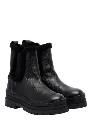 Bogner Arosa Shearling-lined Leather Chelsea Boots - Black
