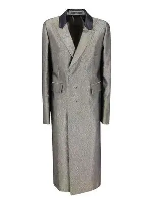 SAPIO Double-breasted Coat - Grey