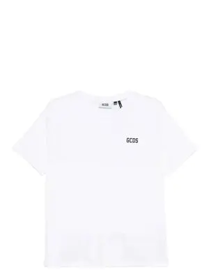 Gcds Low Bond Logo-print T-shirt White