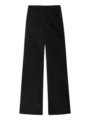 ANINE BING Elain Straight-leg Trousers - Black