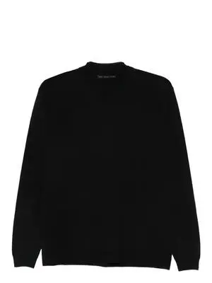 LOW BRAND Wool Crewneck Sweater - Black