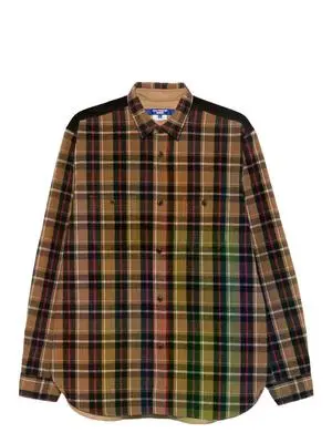 Junya Watanabe Plaid Shirt - Brown