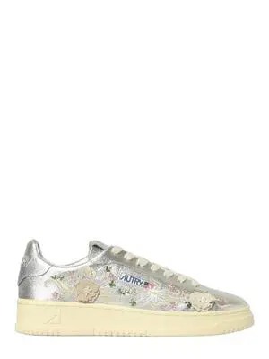 AUTRY Lace-Up Sneakers Silver