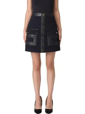 Elisabetta Franchi Solid Skirt - Black