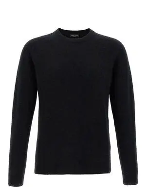 ROBERTO COLLINA Crew Neck Pullover - Black 1