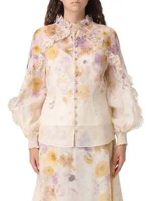 Zimmermann Floral Print Shirt - Beige