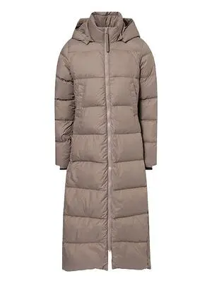 Canada Goose Mystique Long Puffer Jacket Taupe Grey