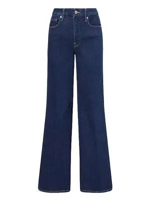 Good American Good Waist Palazzo Wide-leg Jeans - Indigo985