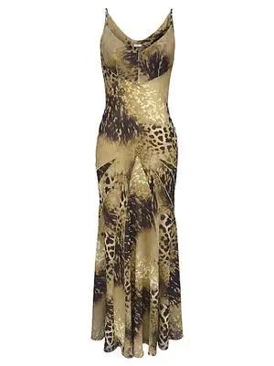 HOUSE OF CB Georgette Panelled Maxi Dress