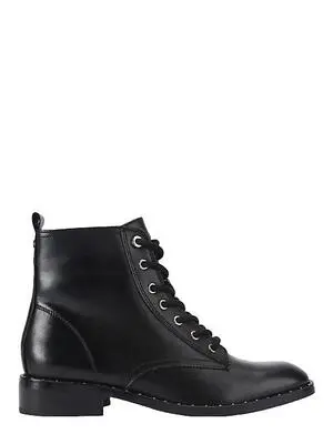 Carvela Studio Spike Leather Ankle Boots - Black