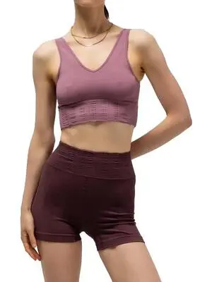 REFORMER The V-neck Sports Bra - Mauve