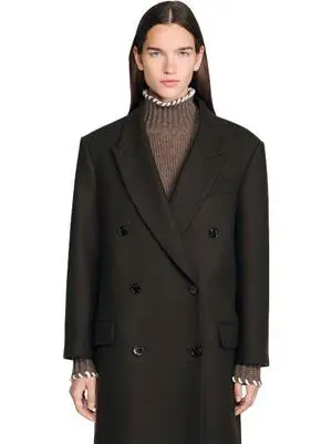 SANDRO Straight Coat