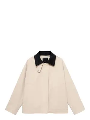 MANGO Corduroy Collar Jacket