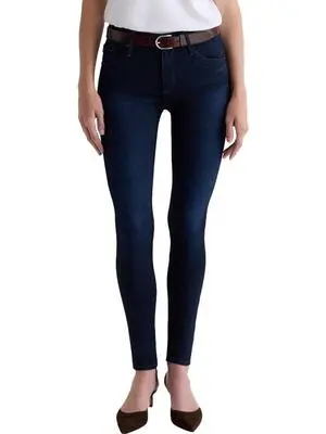 Ag Farrah Mid Rise Skinny Jeans - Blue Basin