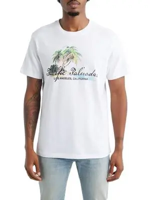 THE FORECAST AGENCY Pacific Palisades Cotton Graphic T-shirt - White