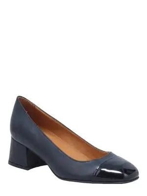 Miz Mooz Gilda Cap-toe Pumps - Black/black Patent
