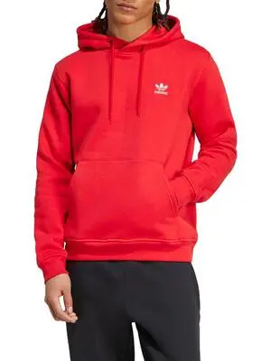 Adidas Originals By Alexander Wang Trefoil Essentials Pullover Hoodie - Better Scarlet
