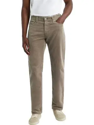Ag Protégé Corduroy Straight Leg Pants - Industrial Taupe