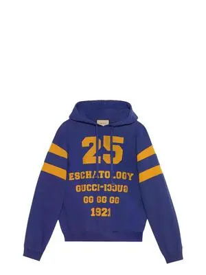 Gucci Blind For Love-print Hoodie - Blue