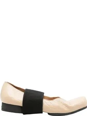 UMA WANG Ballet Flats With Elastic Band - White