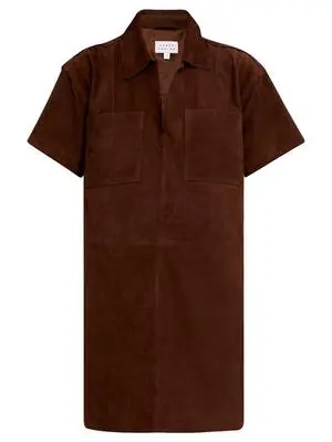 TANYA TAYLOR Tabby Suede Mini Dress