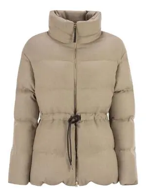 HERNO Virgin Wool Tweed Down Parka