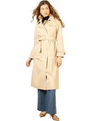 Hale Bob Paola Twill Trench Coat - Brown / Neutral