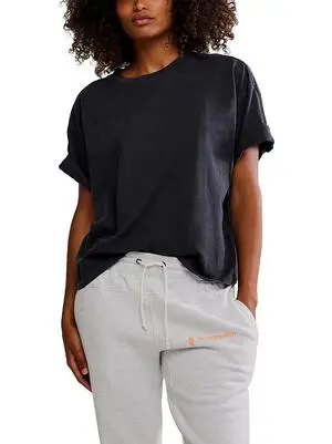 Free People Boxy Tee - Black