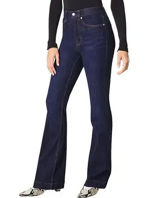 Spanx High-rise Flare Jeans - Dark Indigo