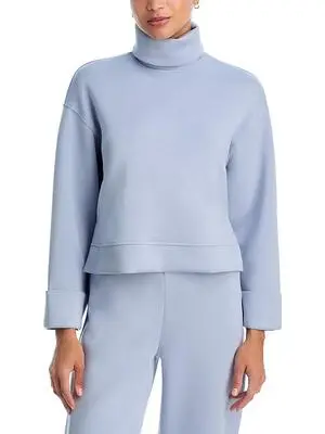 Spanx Airessentials Cropped Turtleneck Sweatshirt - Himalayan