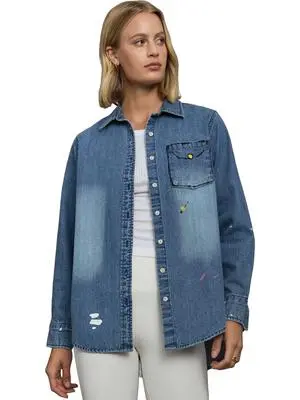 KERRI ROSENTHAL Mia Studio Shirt - True Denim
